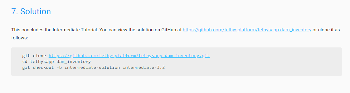 Model Advanced Tutorial · Issue 11 · Tethysplatform Tethysapp Dam Inventory · Github