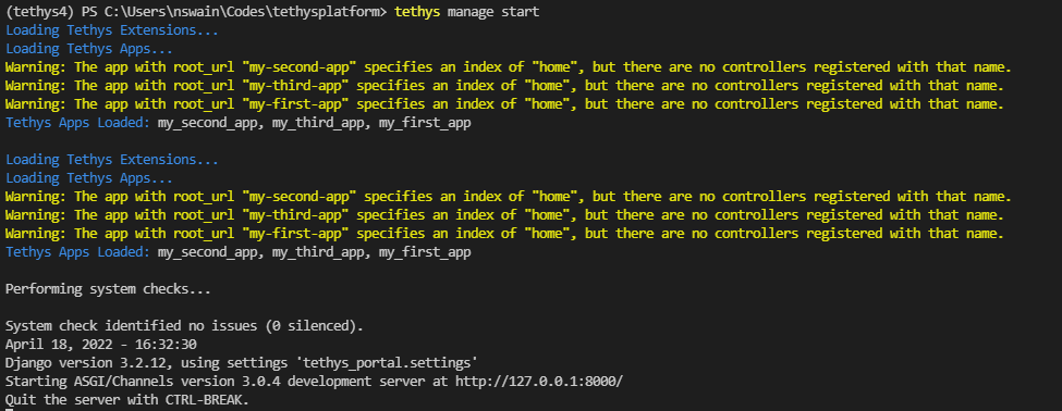 No Home Controller Found for Newly Scaffolded Apps in Tethys 4 · Issue #789 · tethysplatform ...