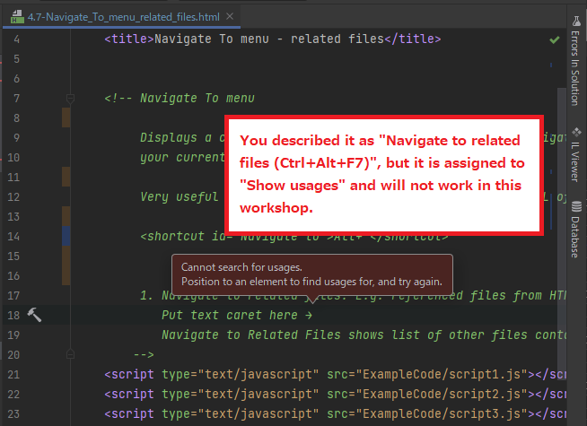 Not working 4.7-Navigate_To_menu_related_files.html · Issue #36 · JetBrains/resharper-rider ...