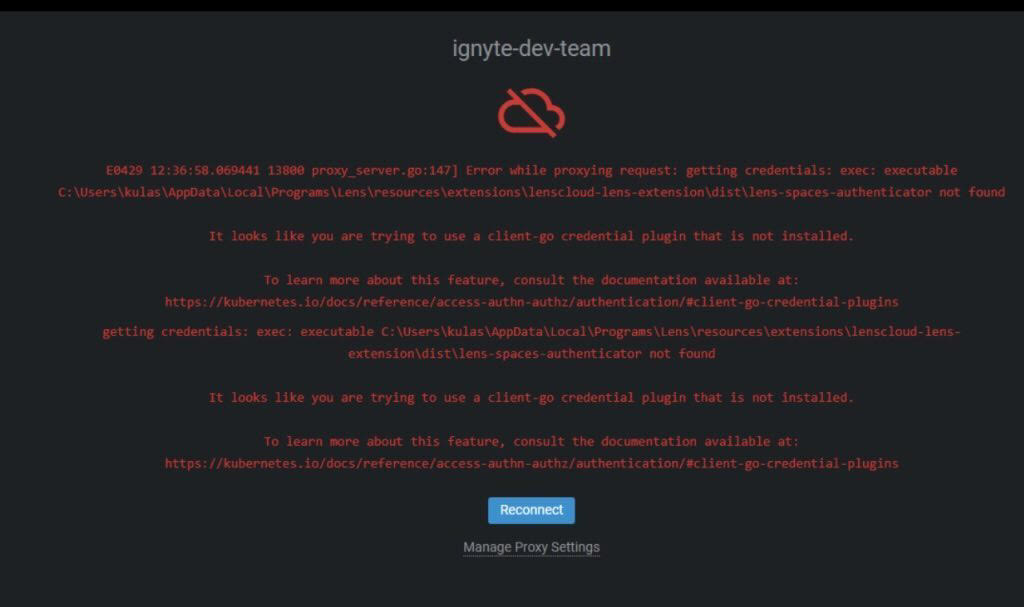 Cluster Connect | Team Members Unable to Access Cluster · Issue #5300 · lensapp/lens · GitHub