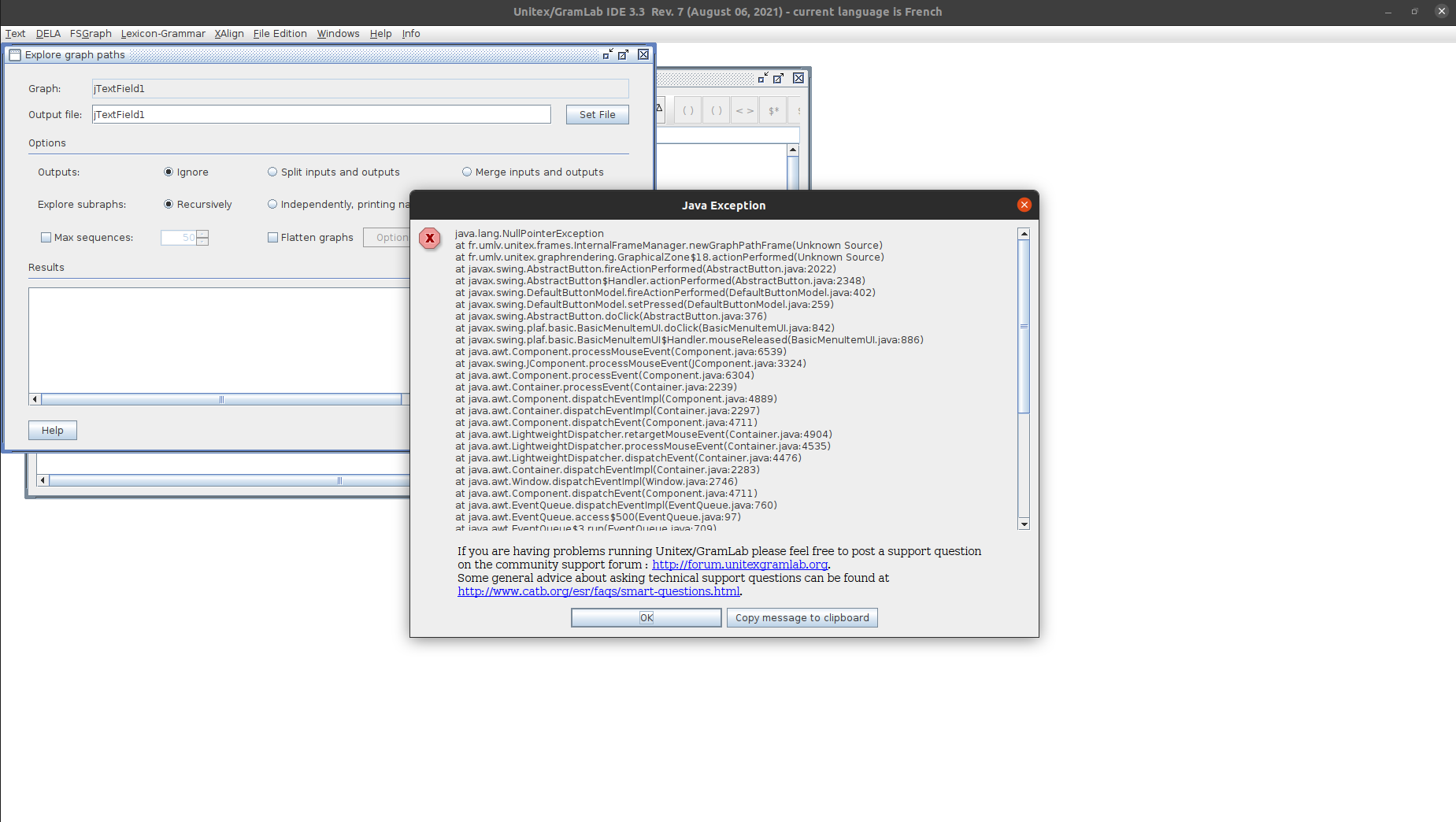 Nullpointerexception When Exploring Paths Of An Unsaved Graph Using The Context Menu · Issue