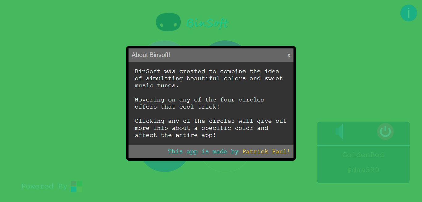GitHub - patrick-paul/BinSoft: A simple JavaScript frontend app, that ...