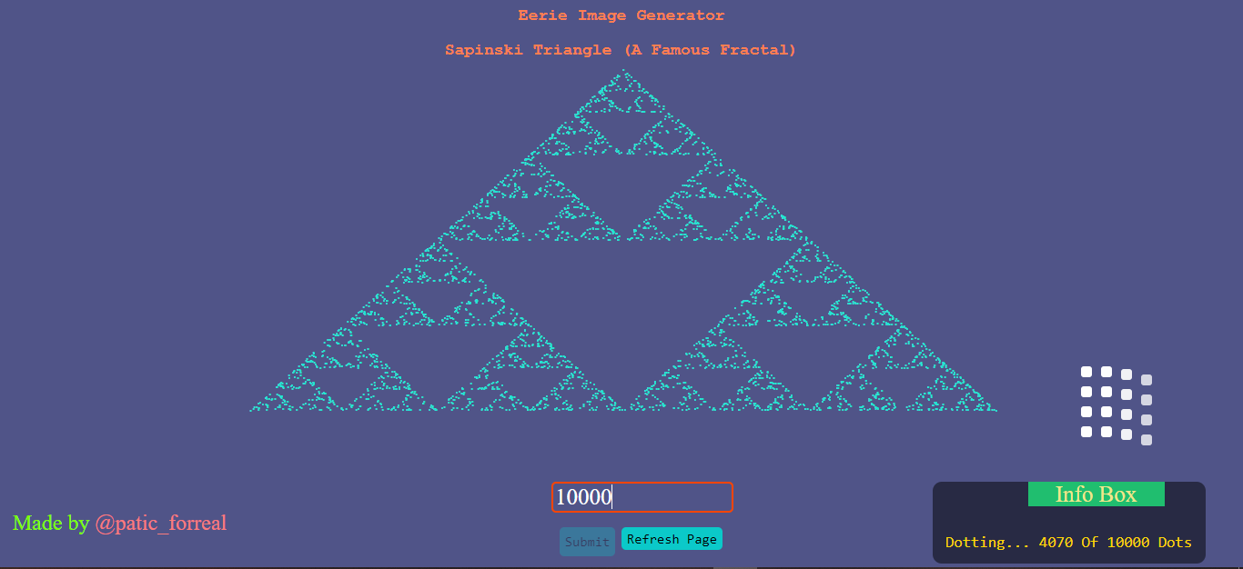Github Patrick Paulsierpinskitriangle I Coded The Sierpinski Triangle In Javascript The 
