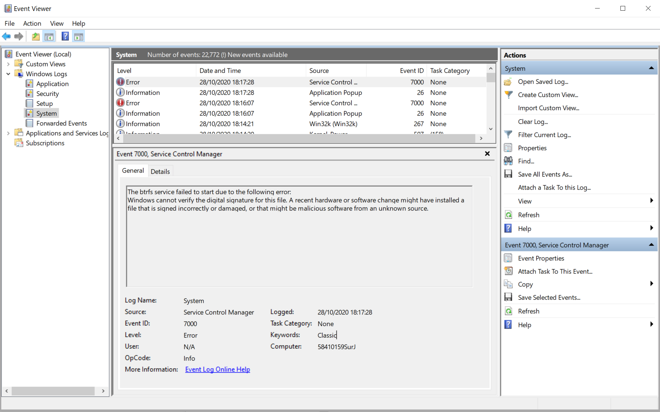 Successful installation of btrfs has no effect · Issue #316 · maharmstone/btrfs · GitHub