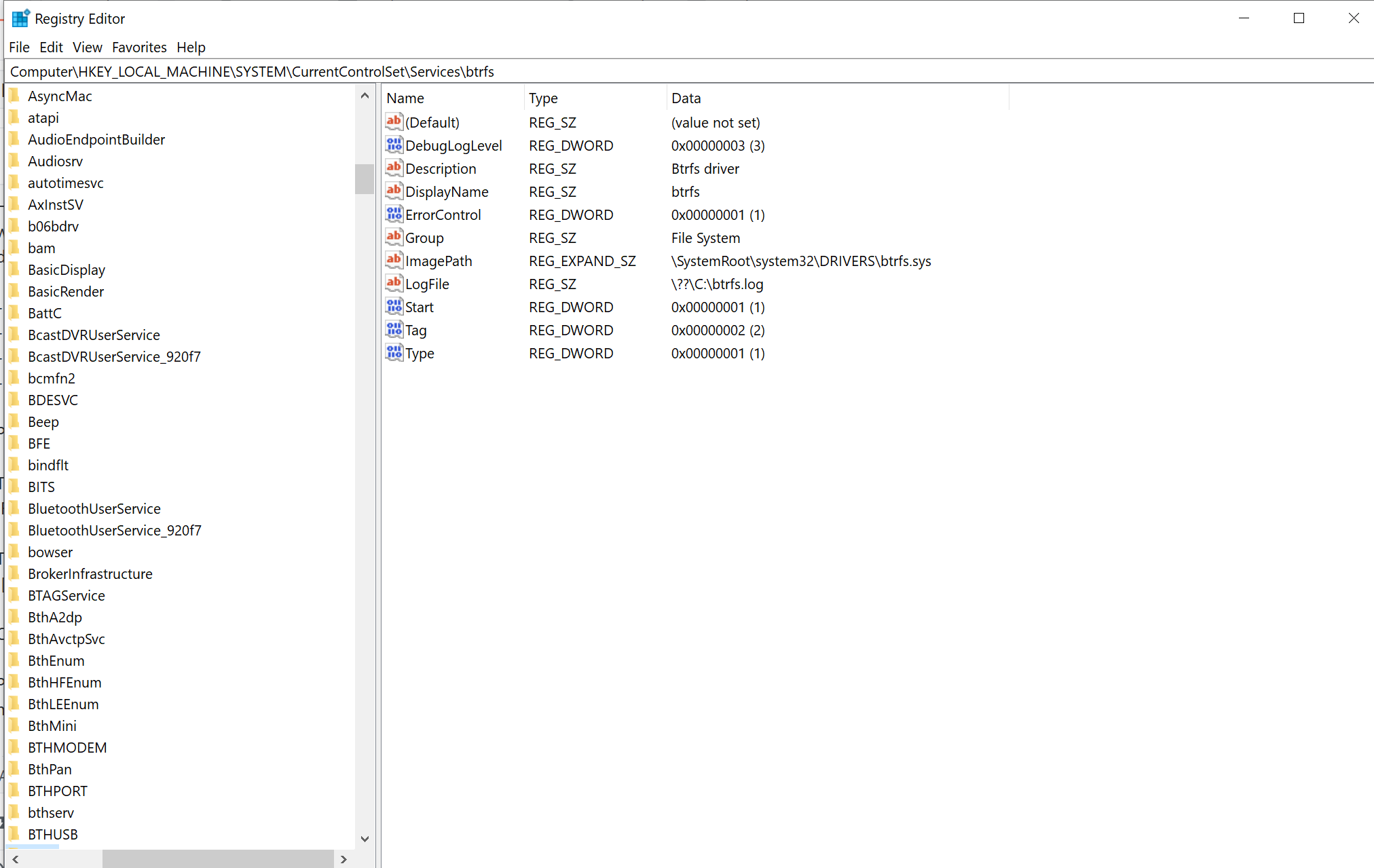 Successful installation of btrfs has no effect · Issue #316 · maharmstone/btrfs · GitHub