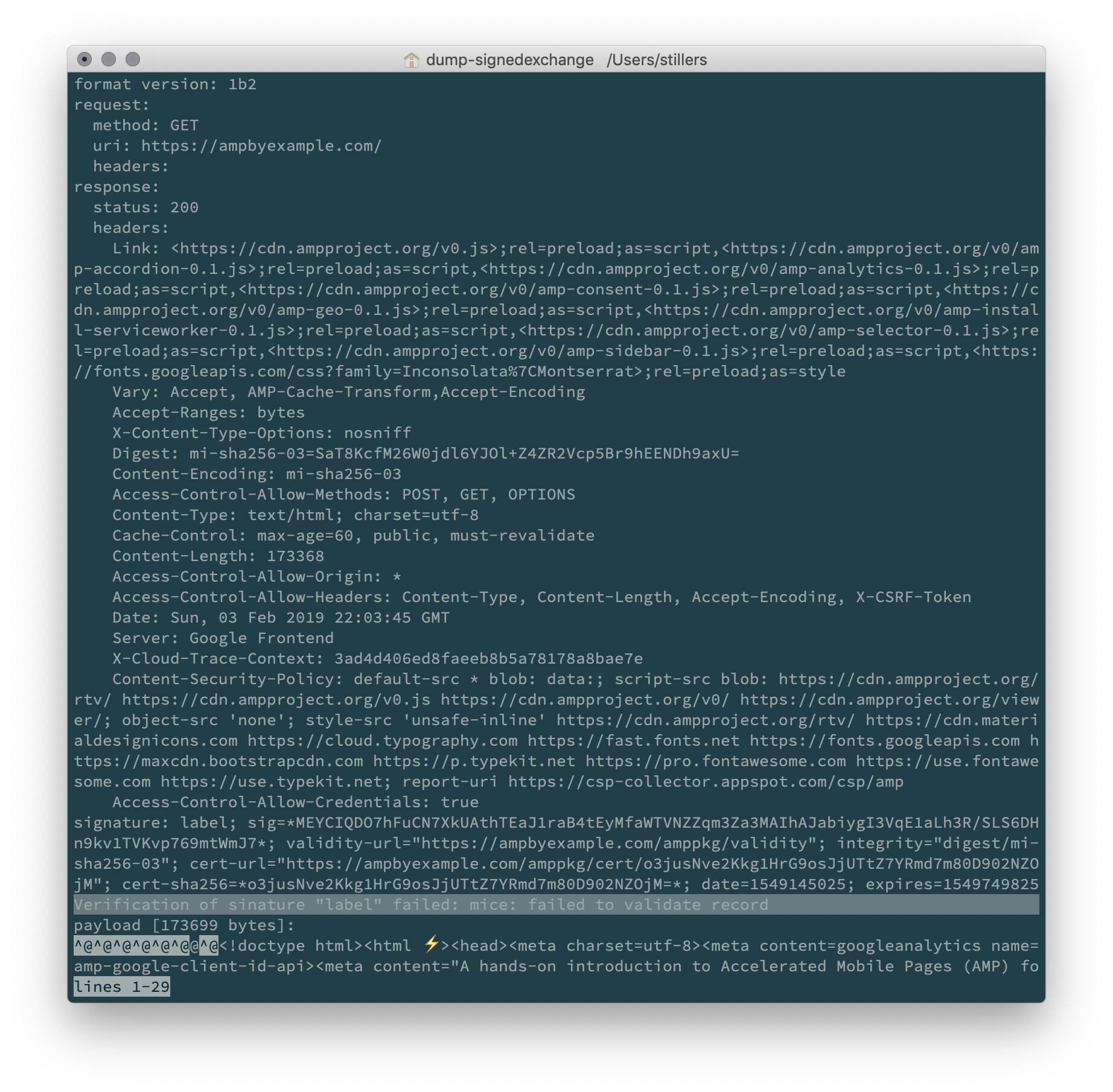 dump-signedexchange: make validation success/failure more obvious · Issue #389 · WICG/webpackage ...