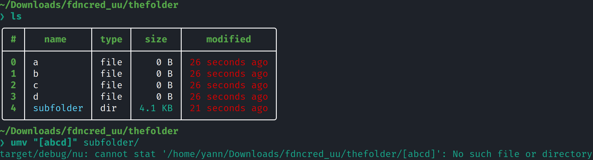 Provide a string that does not expand globs · Issue #9558 · nushell/nushell · GitHub