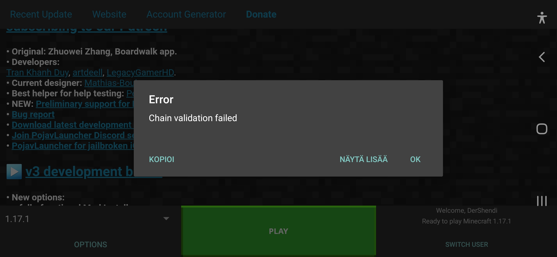 [BUG] Chain verification isnt working (sorry if it aint a pojav bug ...