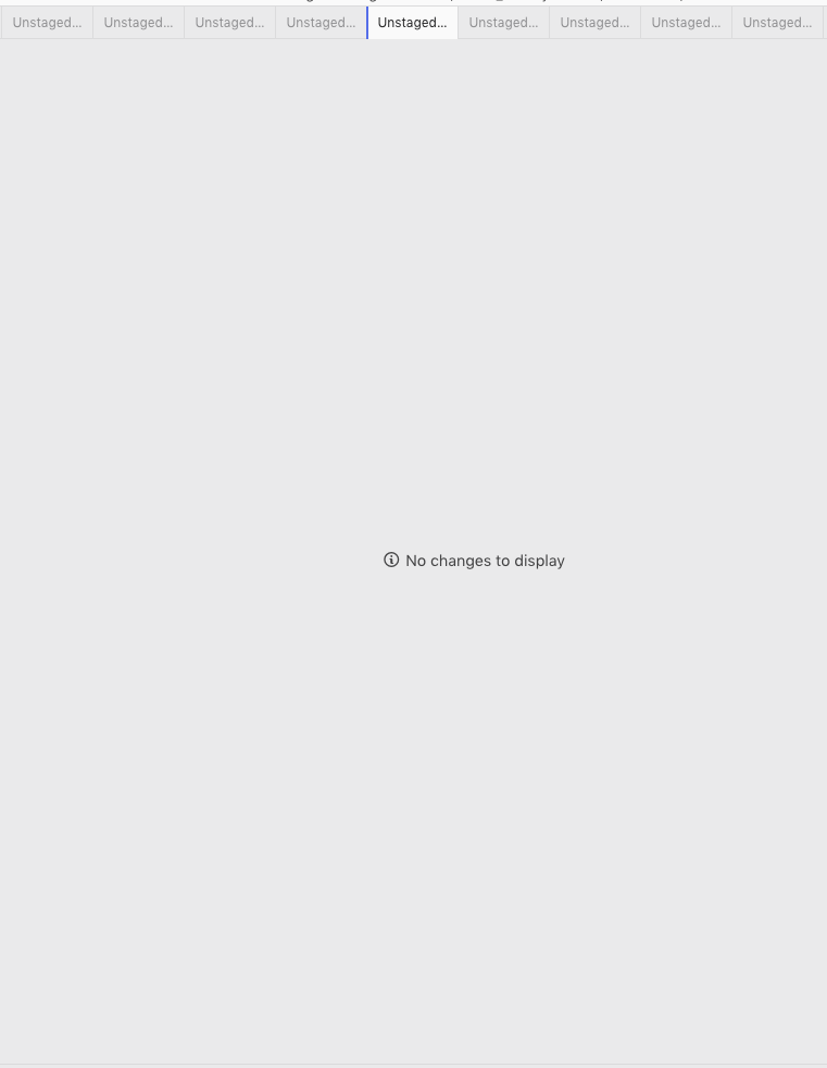 Staging files leaves blank Unstaged Changes tabs that then have to be closed · Issue #2350 ...