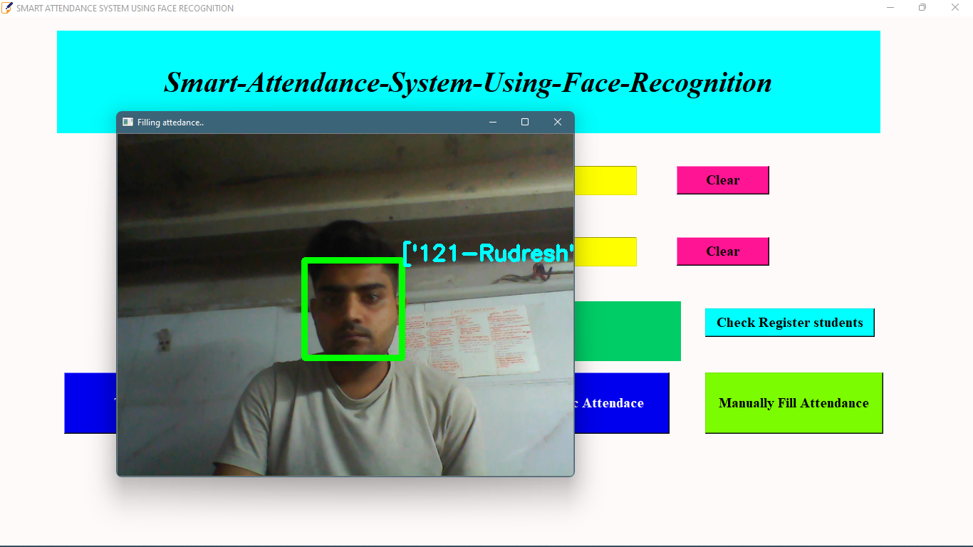 GitHub - rudra2000/Smart-Attendance-System-Using-Face-Recognition ...