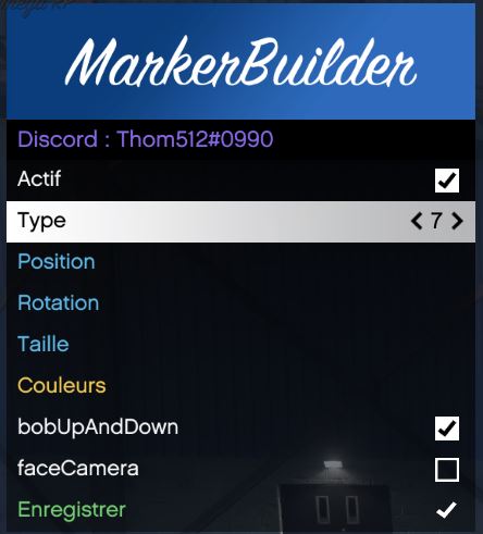GitHub - Thom512/MarkerBuilder: Outil de développement FiveM