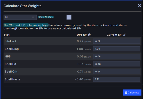 Elemental Shaman - Stat Weight Calculation broken · Issue #3872 · wowsims/wotlk · GitHub