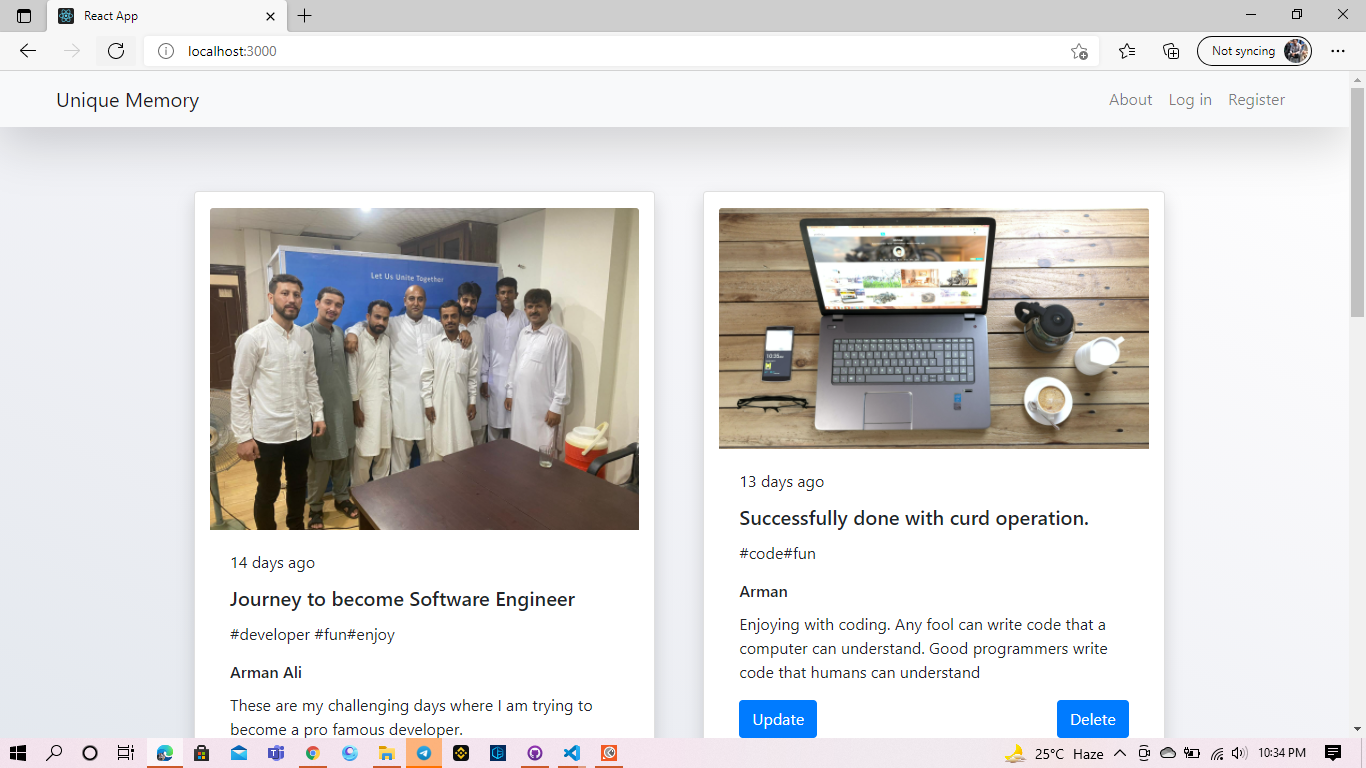 GitHub - Arman-Arzoo/Memory-Mern-App: Store your memories. This application is able to create ...