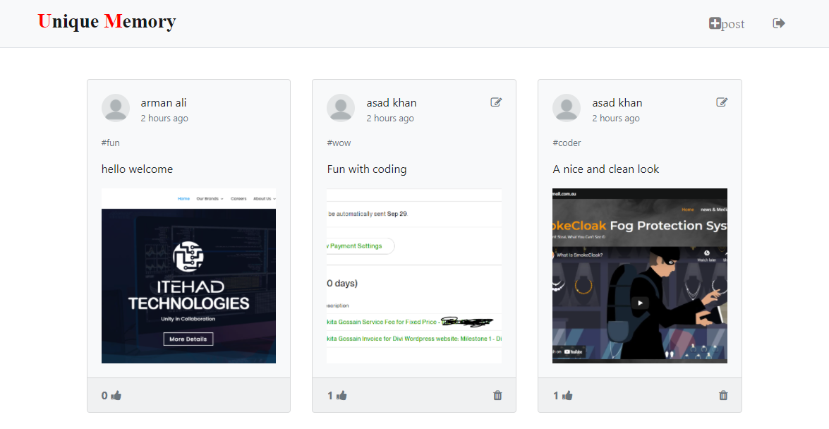 GitHub - Arman-Arzoo/Memory-Mern-App: Store your memories. This application is able to create ...