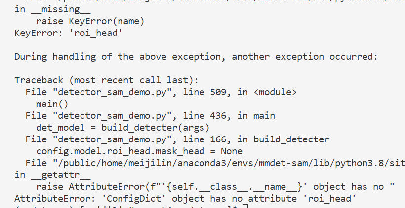 Encountered Some Issues Regarding Implementing Mmdet Sam And Mmdet Modelssam · Issue 48 