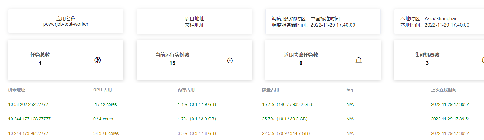 当调度配置为health_first时，多机只会调用一台机器 · Issue #487 · PowerJob/PowerJob · GitHub