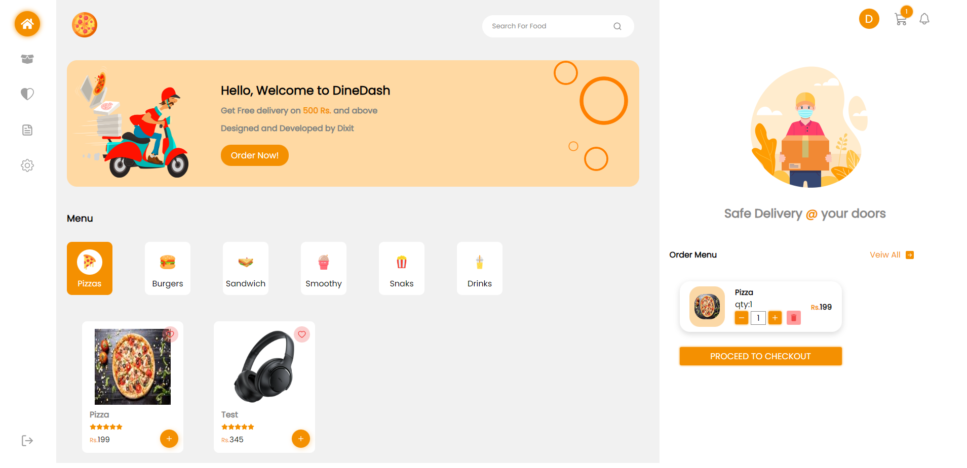 GitHub - DixitGdev/MERN-DineDash: DineDash - Food Delivery Web App using MERN