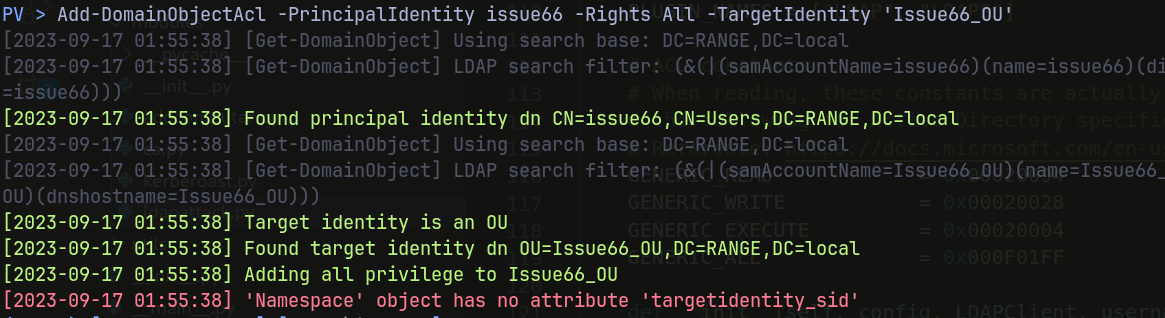 Possibility of ACE inheritence/Editing DACLs · Issue #66 · aniqfakhrul/powerview.py · GitHub