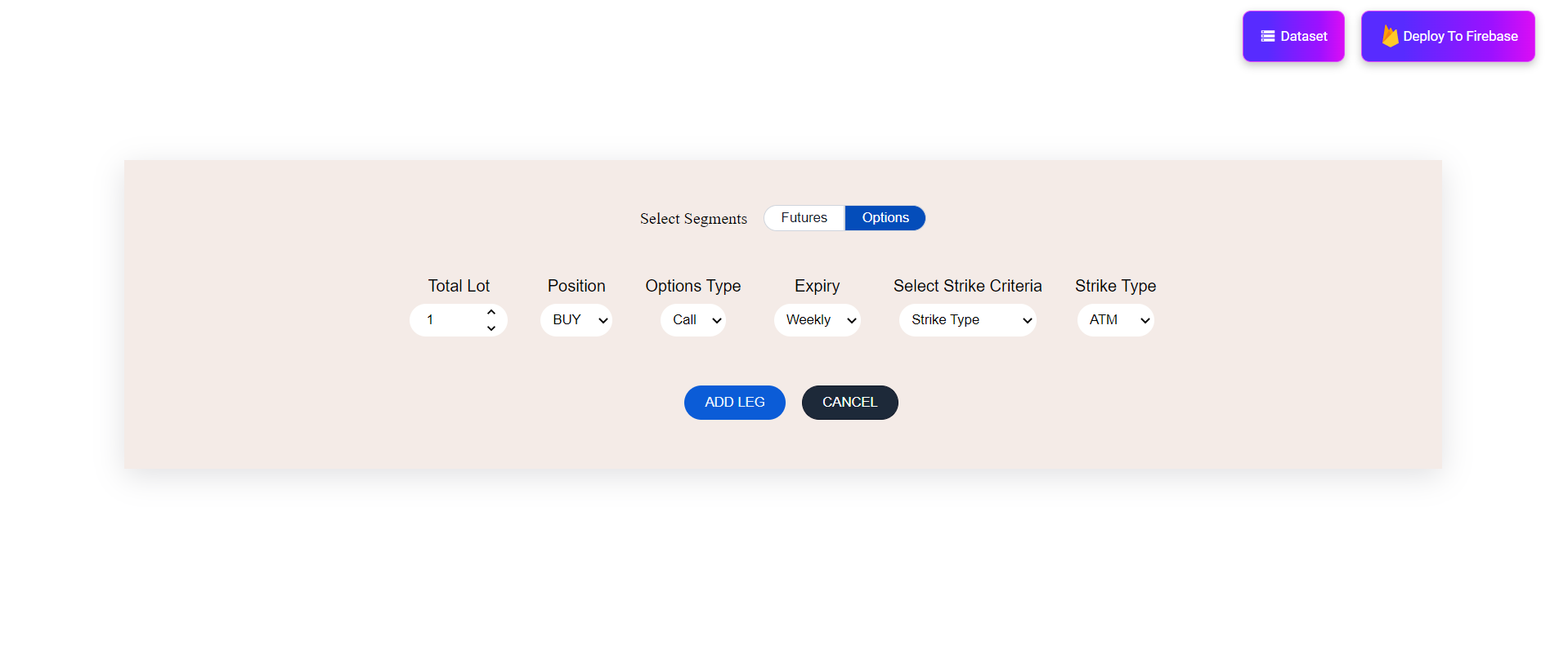 GitHub - gokuljs/algo-post-leg-builder-feature