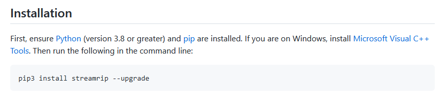 [BUG] Readme links to MSVC++ Redistributables, not Build Tools · Issue #325 · nathom/streamrip ...