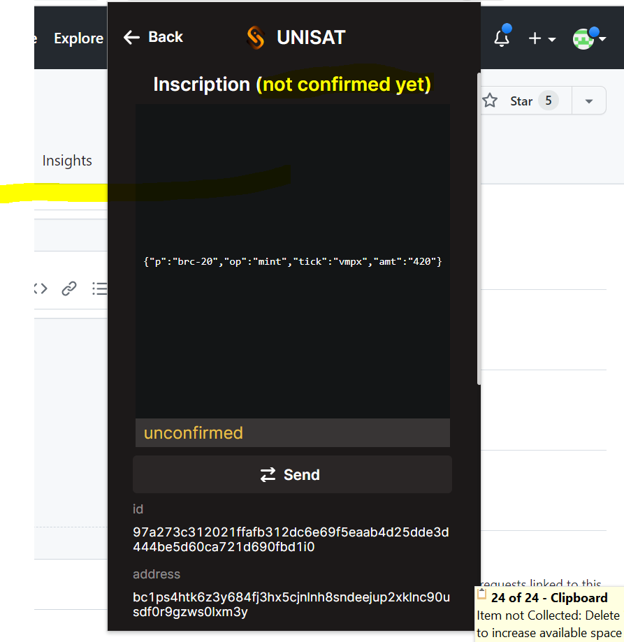 Unconfirmed transaction since 9hrs · Issue #207 · unisat-wallet/inscribing-issues · GitHub