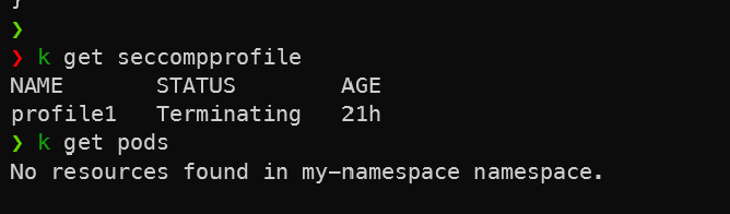 Seccomp Profile is not deleted even when there are no pods using it ...
