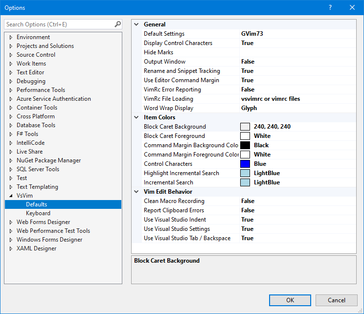 Allow disabling middle click paste in settings · Issue #2753 · VsVim/VsVim · GitHub