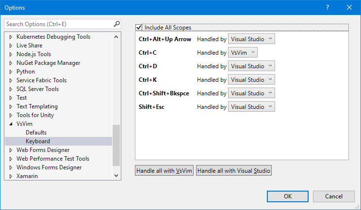 Keyboard Options Dialog Often Missing Items · Issue 2853 · Vsvimvsvim · Github
