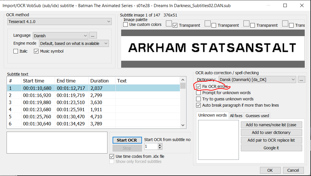 Is "Fix OCR Errors" the same as "Fix Common errors" in OCR Scan? · Issue #3871 · SubtitleEdit ...