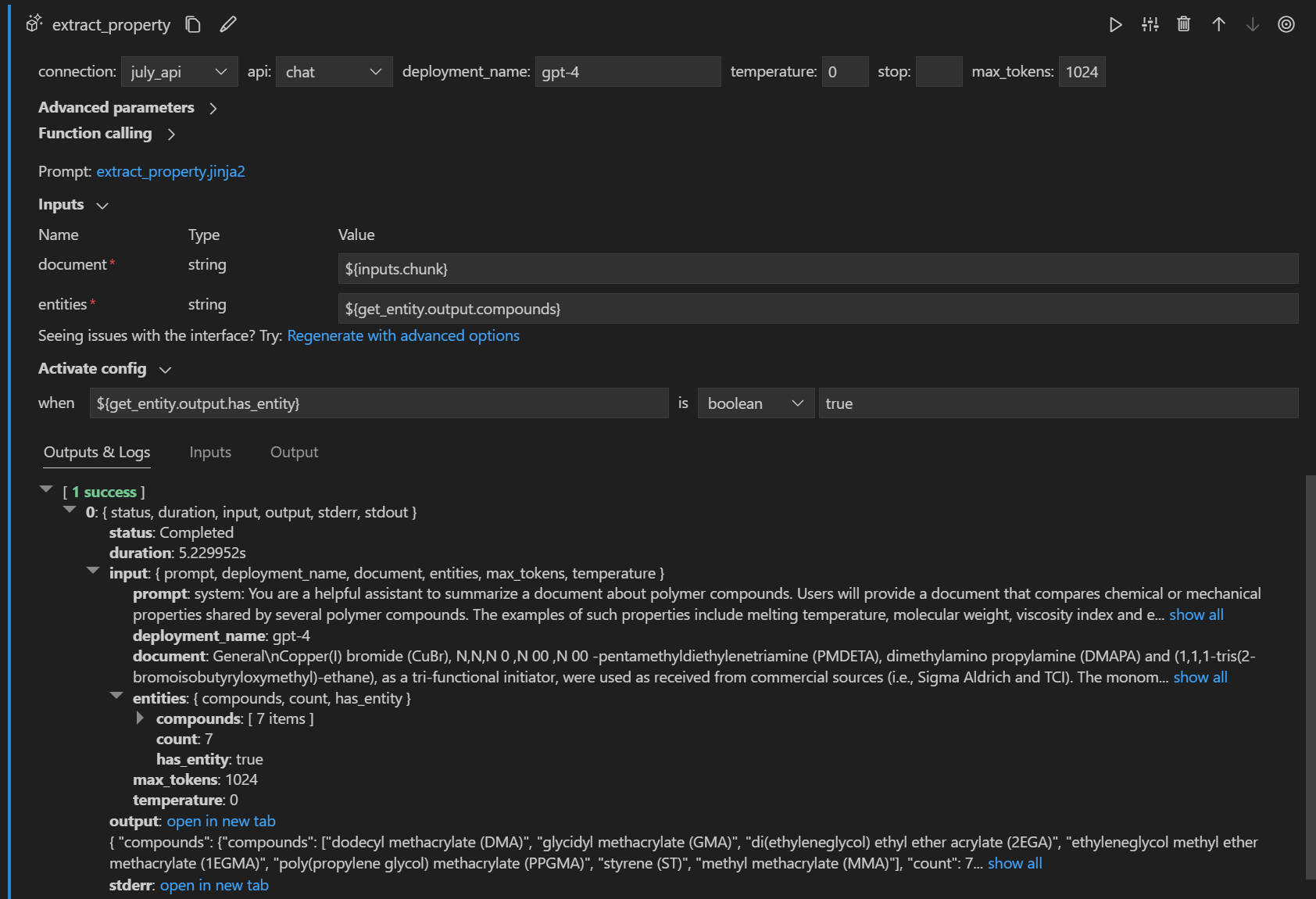 [BUG] The instructions in "Link LLM node with multi-output upstream node" did not work · Issue ...
