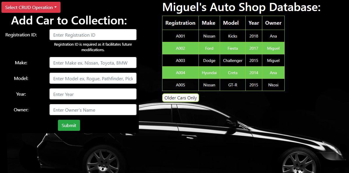 GitHub - moralesmiguel/MERN-Car-CRUD: Fullstack MERN app that allows ... GitHub - moralesmiguel/MERN-Car-CRUD: Fullstack MERN app that allows ...