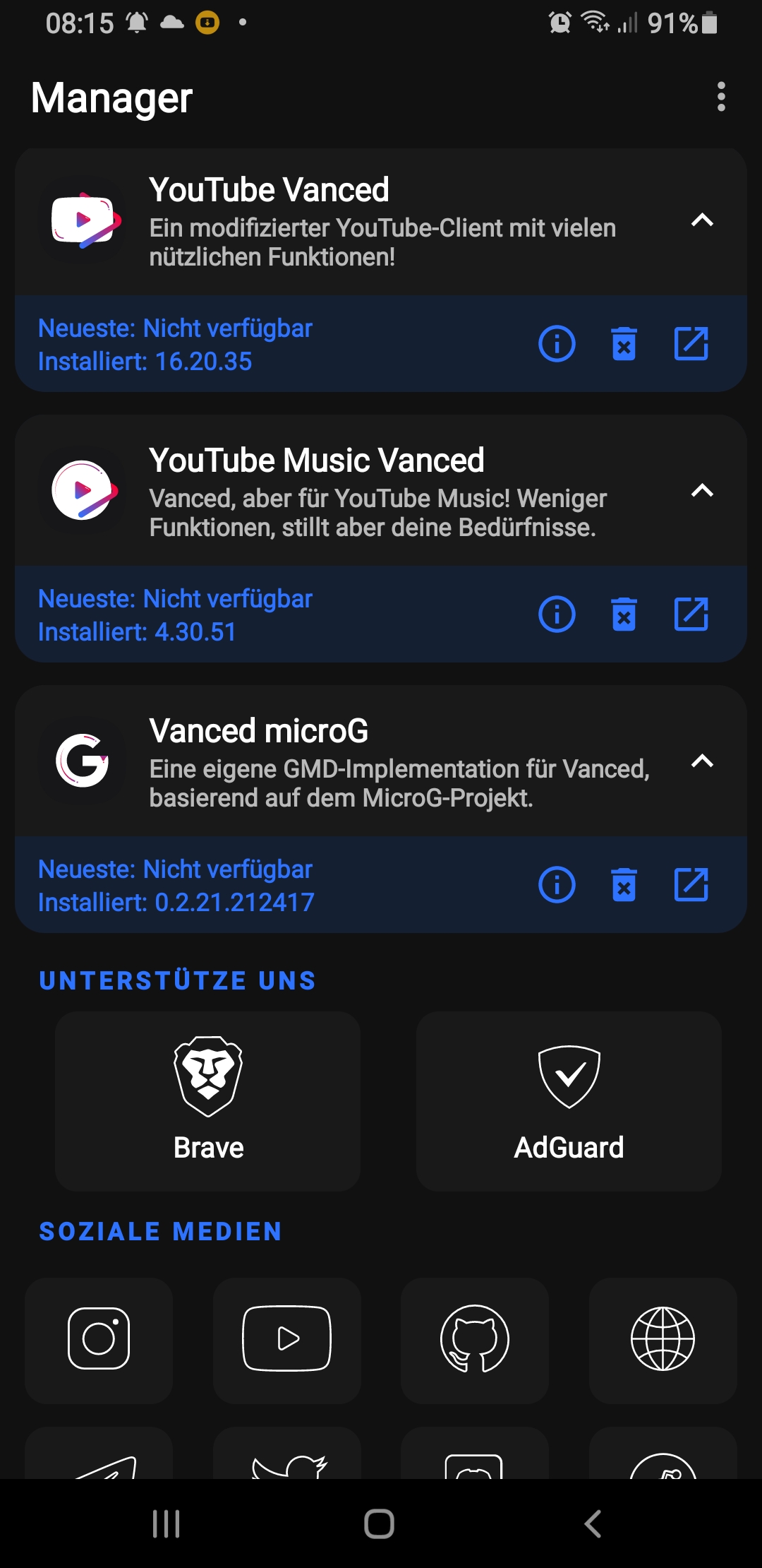 No Update (Non-Root Vision) · Issue #645 · TeamVanced/VancedManager · GitHub