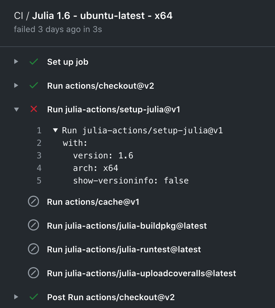 Improve error mesage when a julia version that has not been released is specified · Issue #38 ...