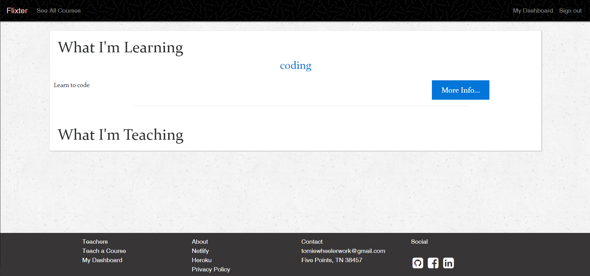 GitHub - tomiewheeler678/Flixter-gingermode: Website allows instructors to create courses (and ...
