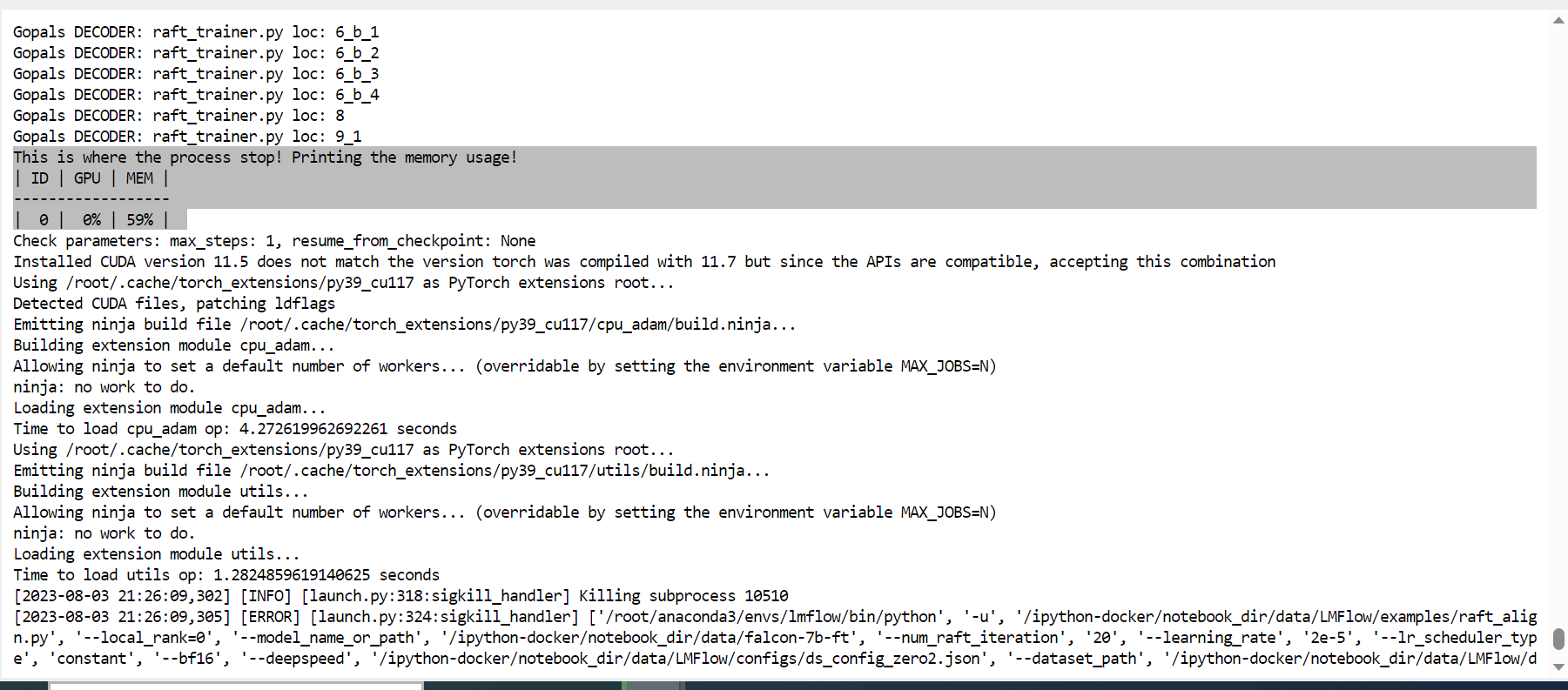 Multi-GPU operation seems to be problematic · Issue #202 · OptimalScale/LMFlow · GitHub