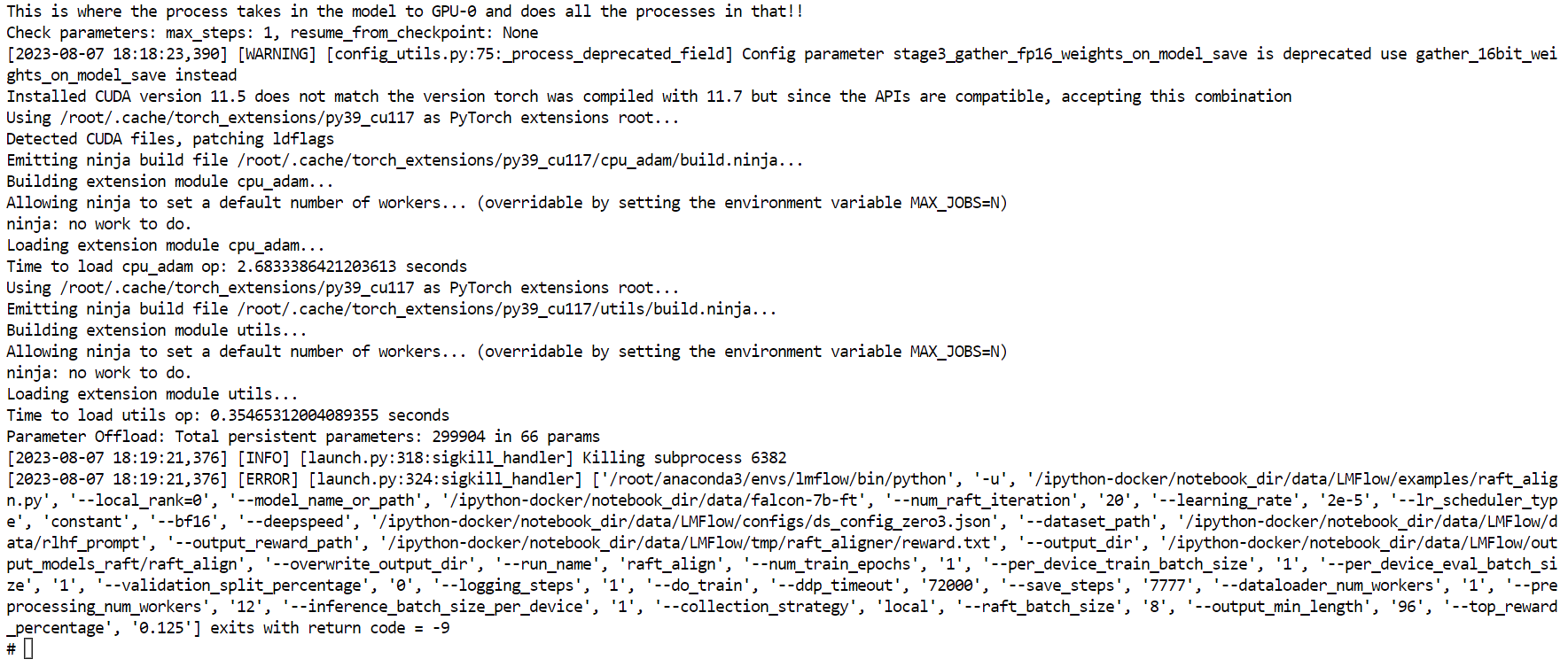Multi-GPU operation seems to be problematic · Issue #202 · OptimalScale/LMFlow · GitHub