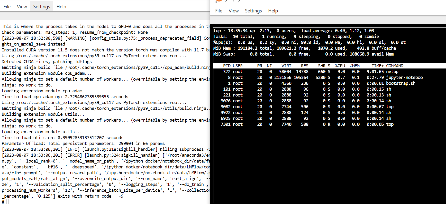 Multi-GPU operation seems to be problematic · Issue #202 · OptimalScale/LMFlow · GitHub