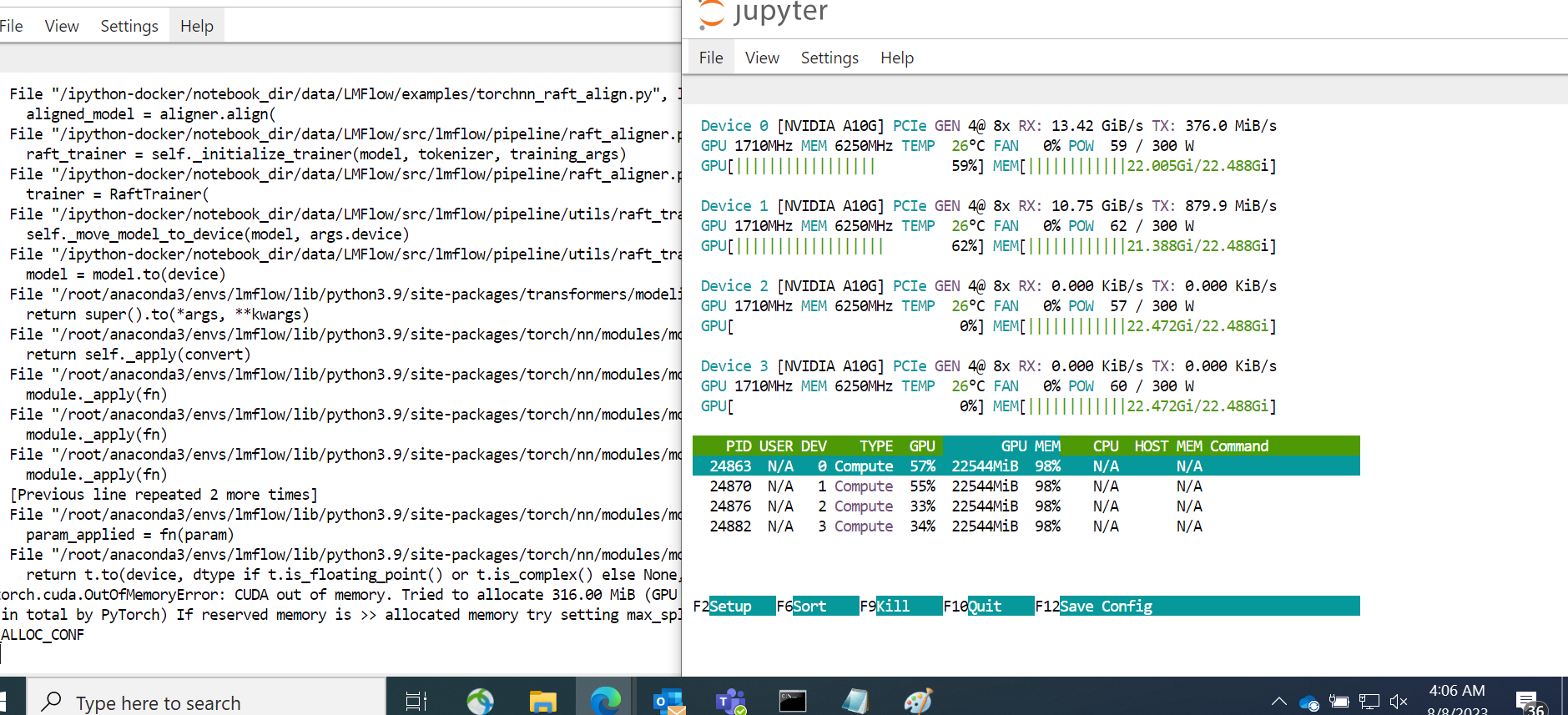 Multi-GPU operation seems to be problematic · Issue #202 · OptimalScale/LMFlow · GitHub