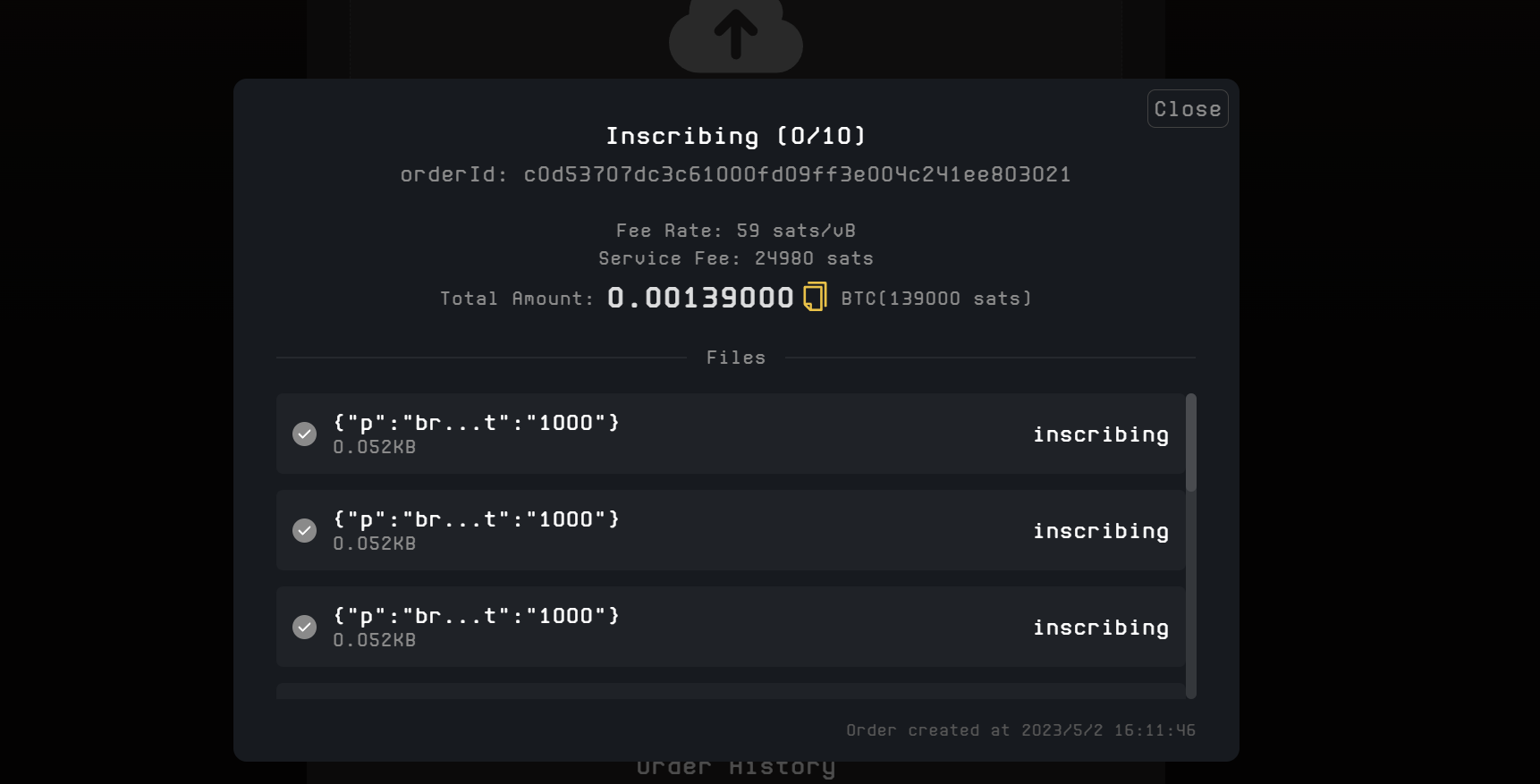 The payment is successful but cannot be inscribed, please refund · Issue #11 · unisat-wallet ...