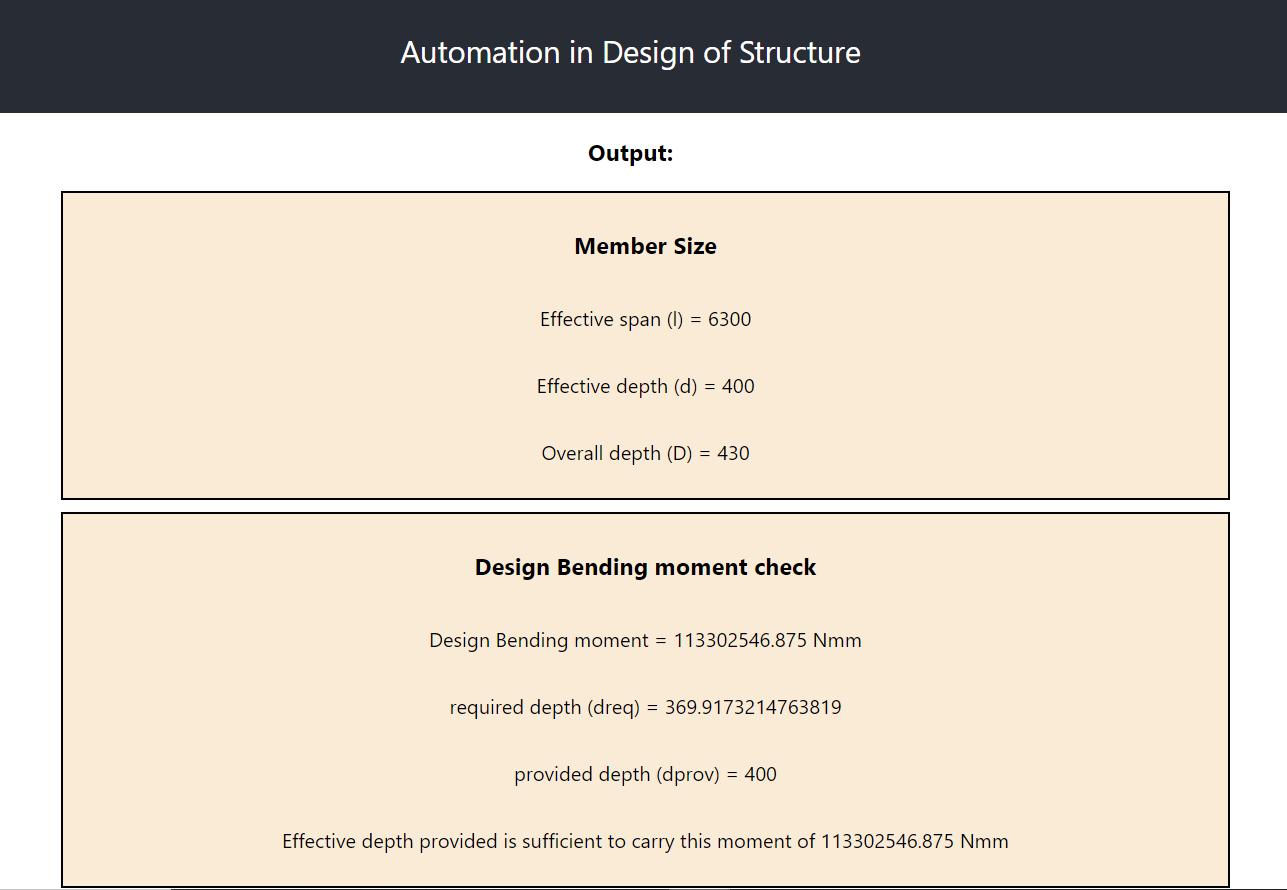 GitHub - igoswamik/DesignAutomation: Application to perform beam and column design