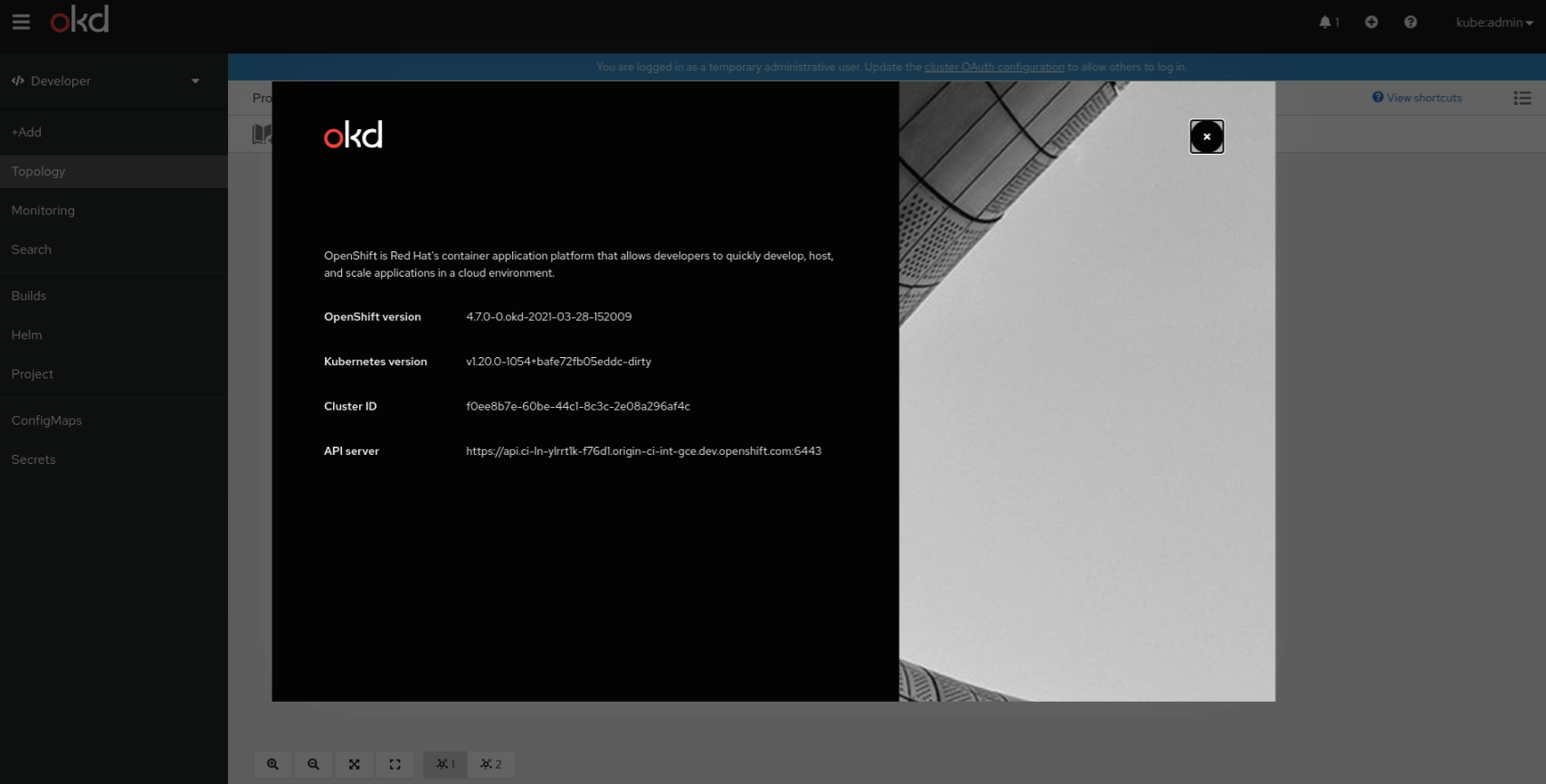 Topology page loads white screen in webConsole · Issue #8499 · openshift/console · GitHub