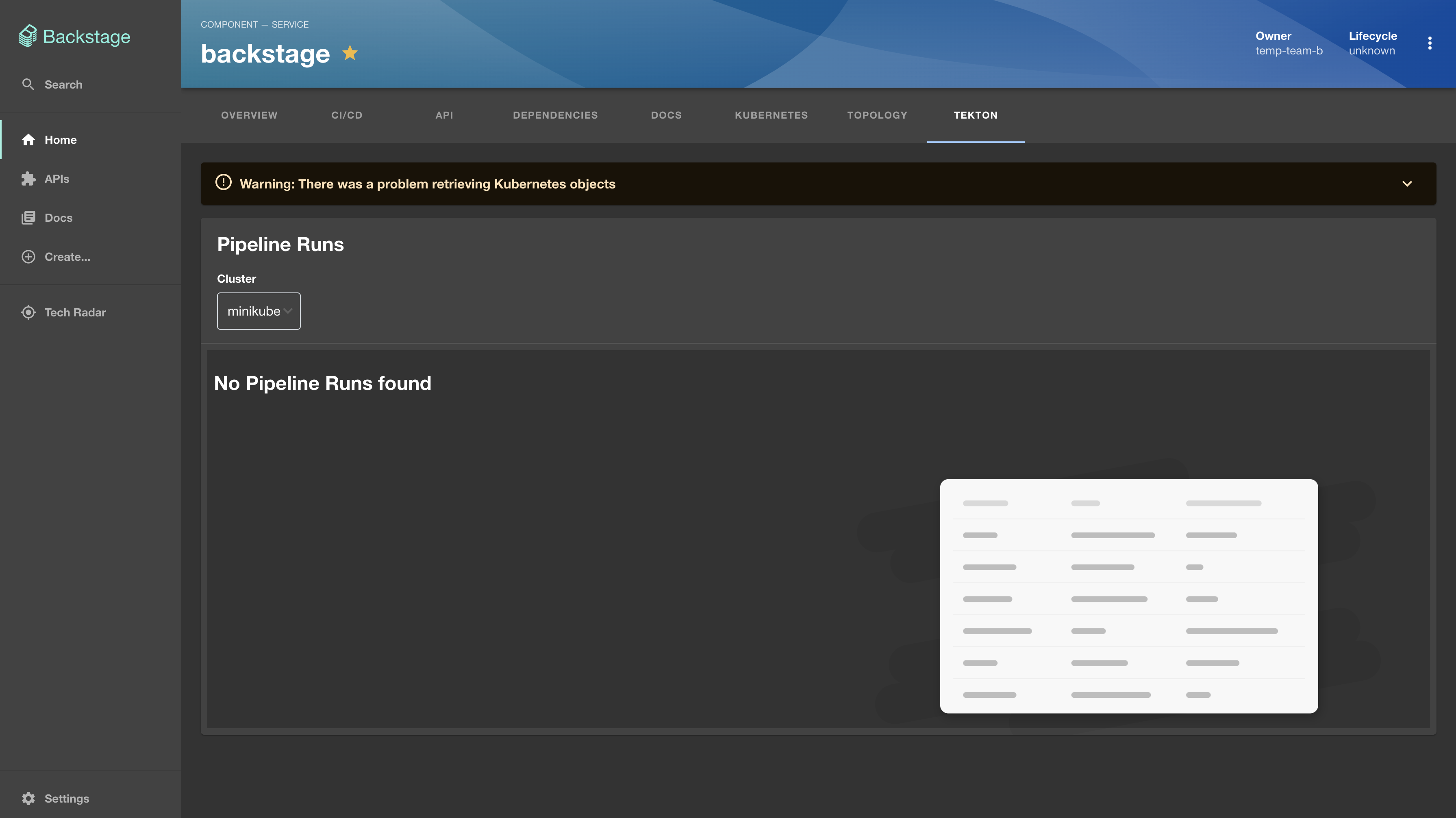 Tekton: Filter by Cluster and error handling · Issue #237 · janus-idp/backstage-plugins · GitHub