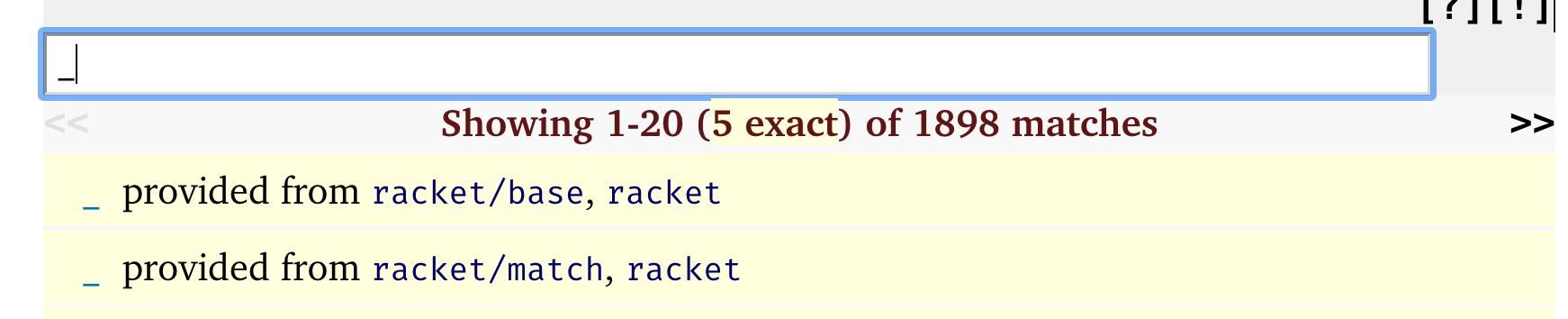 Search for "app match" doesn't result in useful results · Issue #1653 · racket/racket · GitHub