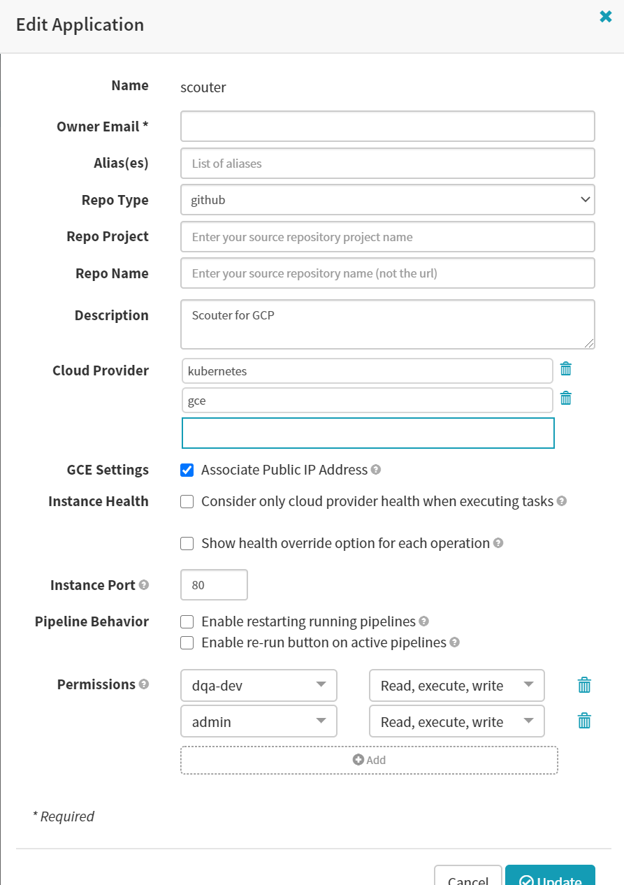Gce Application Attribute Multiple Cloud Provider Disabled When Add Account Gce Gke · Issue