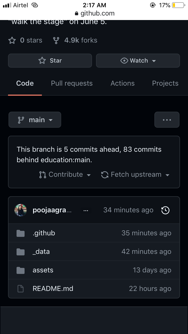 Can not merge PR request · Issue #5257 · github-education-resources/GitHubGraduation-2021 · GitHub