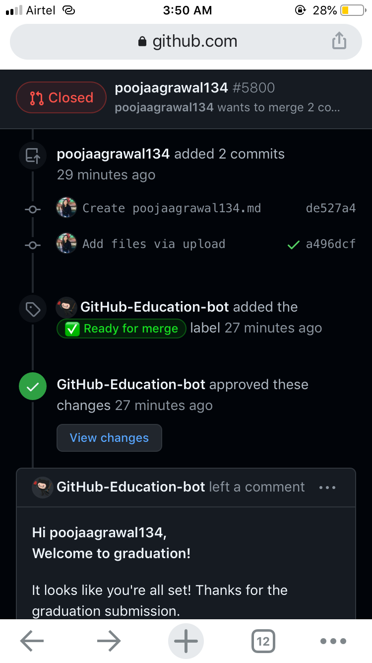 Can not merge PR request · Issue #5257 · github-education-resources/GitHubGraduation-2021 · GitHub