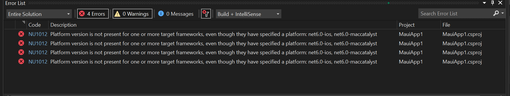 Bug File New Maui App Does Not Compile · Issue 3204 · Dotnetmaui · Github
