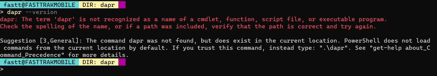 Documented "Getting Started" dapr commands are incorrect in Windows 11 · Issue #3345 · dapr/docs ...