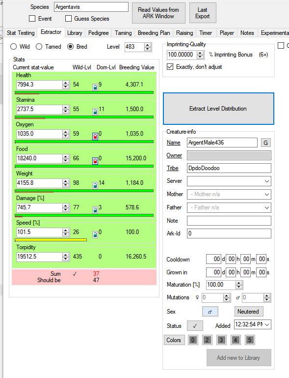 Point distribution oddity · Issue #916 · cadon/ARKStatsExtractor · GitHub