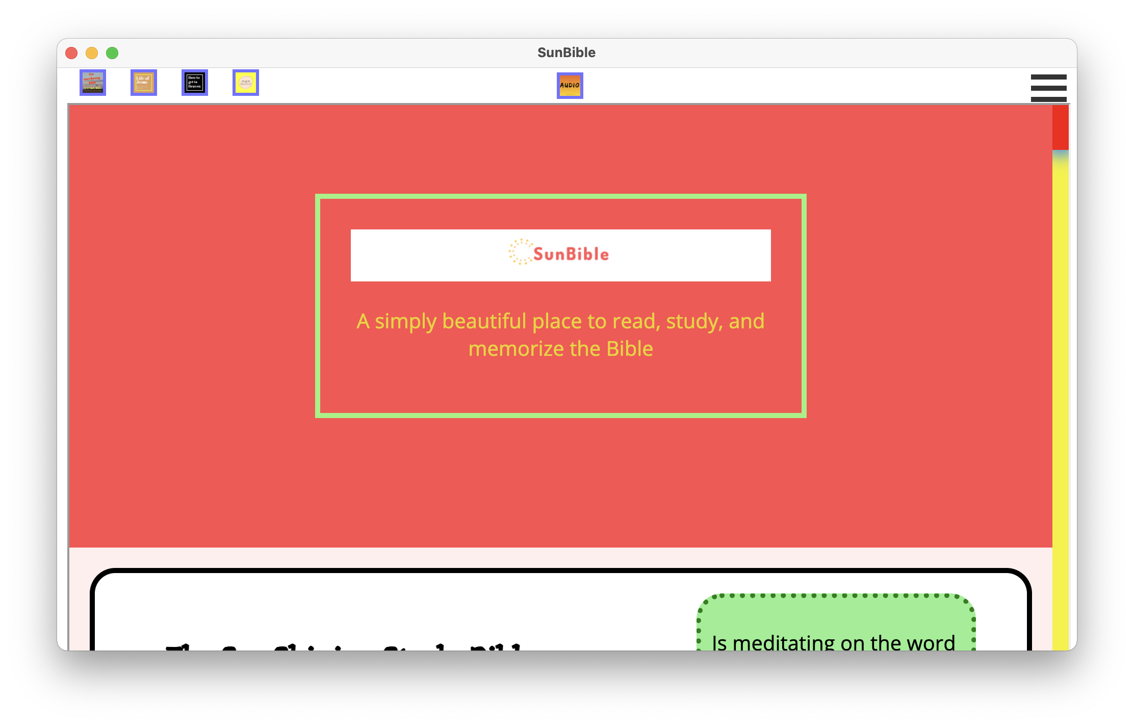 GitHub - SunBible-dev/SunBible: The code for My Open-Source KJV BIBLE ...